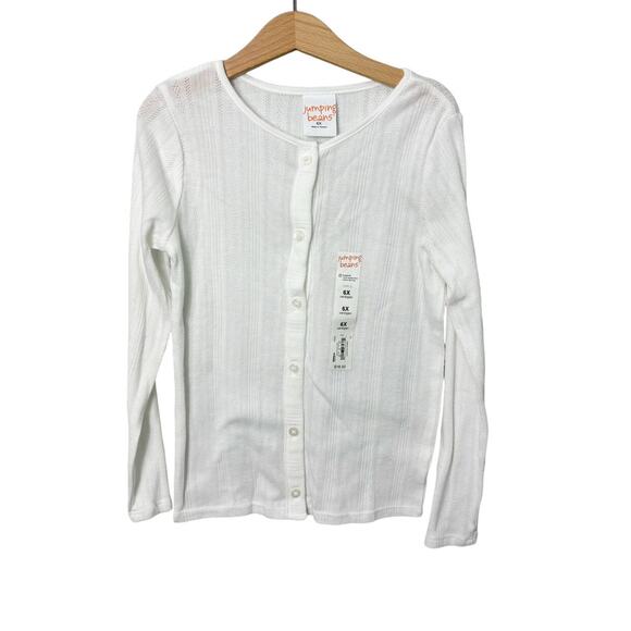 jumping beans | Shirts & Tops | New White Pointelle Cardigan | Poshmark